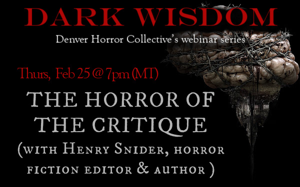 Dark Wisdom Webinars | Denver Horror Collective