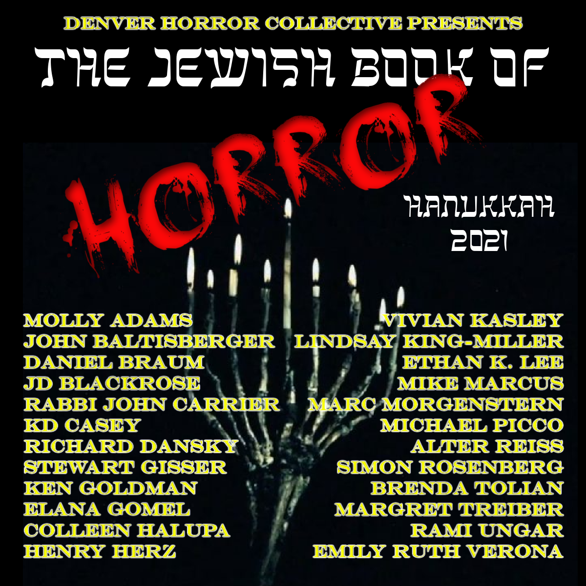 Table of Contents for THE JEWISH BOOK OF HORROR | Denver Horror Collective